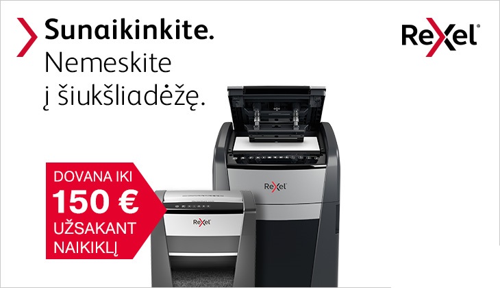 Rexel dokumentų naikiklių akcija! | 4office | Spausdintuvų nuoma ir ...